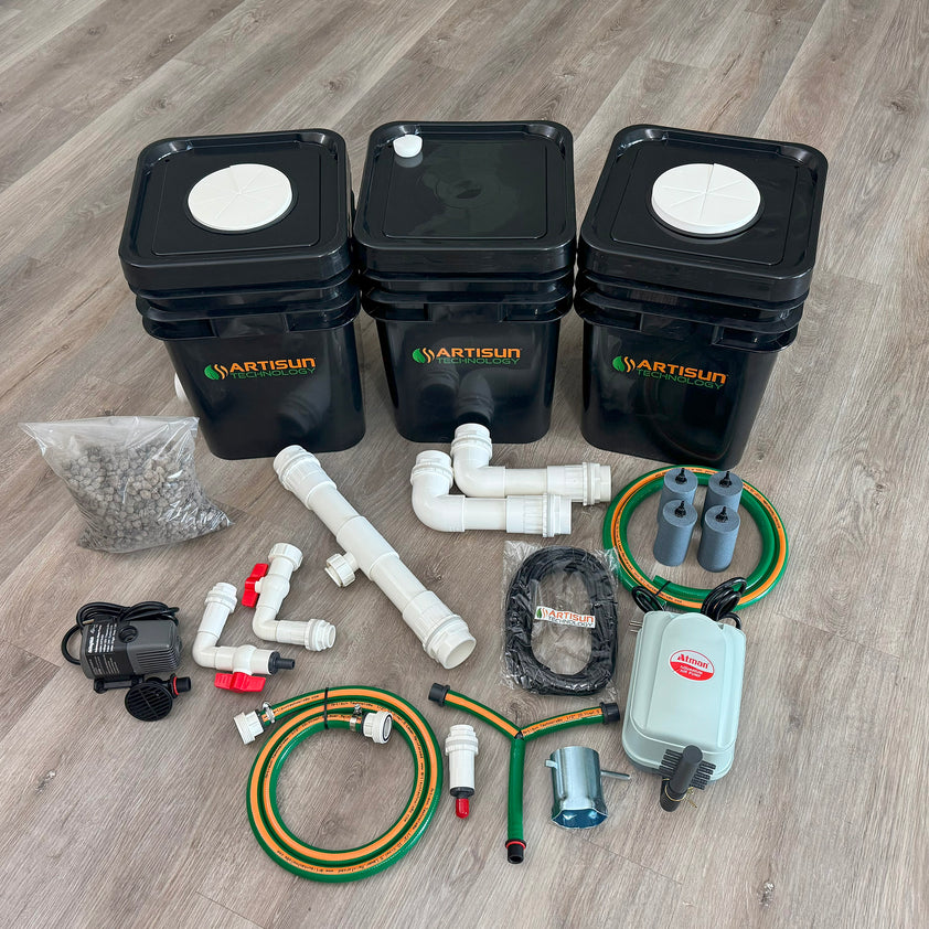 RDWC Hydroponic System 8 gallon 2-site, Recirculating DWC System